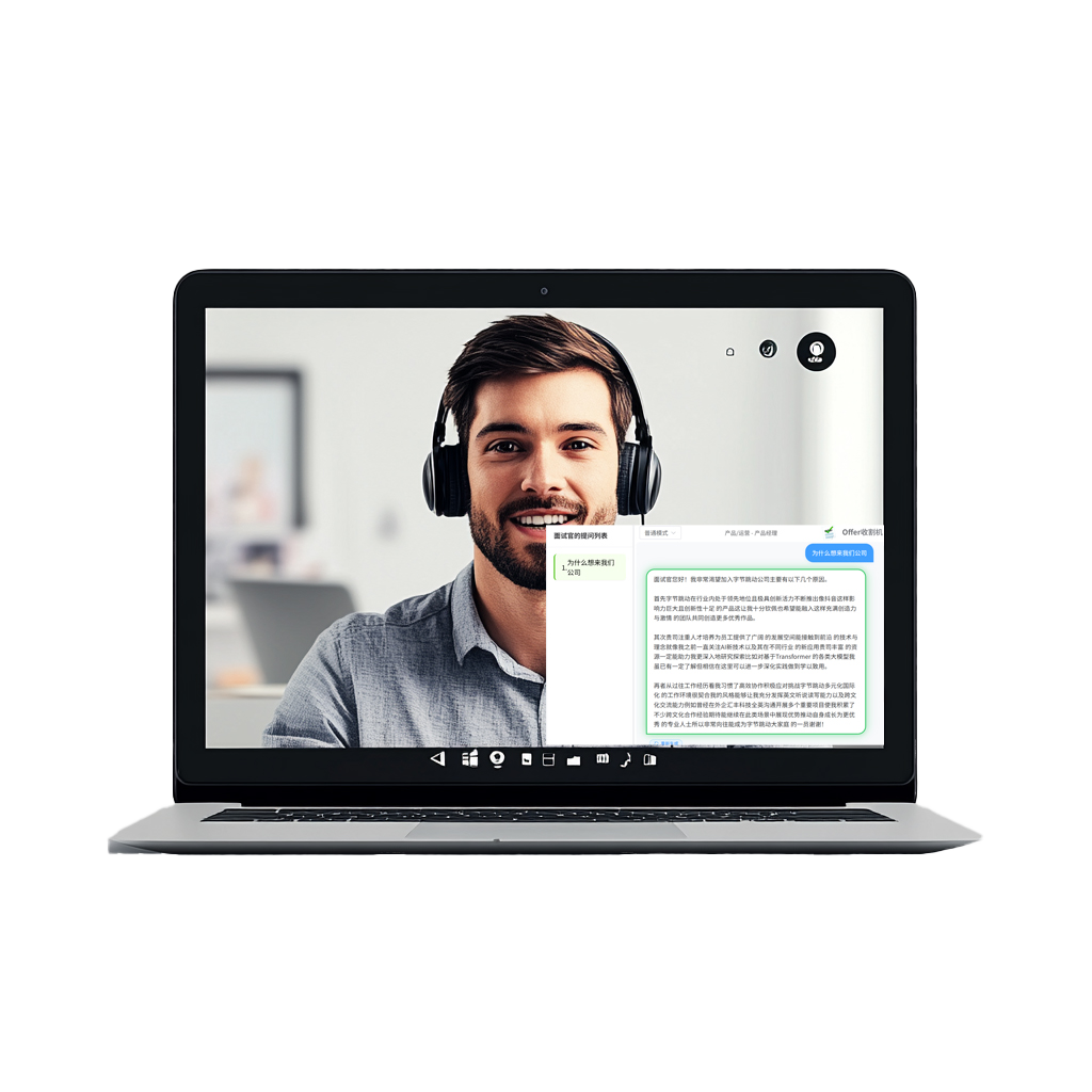 offer机器-AI笔试面试神器|智能面试官模拟|Java笔试题八股文|面试技巧训练